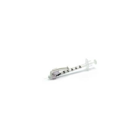 BD® SafetyGlide™ 1-mL syringe Tuberculin with 27G x 1/2-in needle 100ud