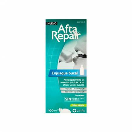 AFTA REPAIR ENJUAGUE BUCAL 100ML Sabor menta
